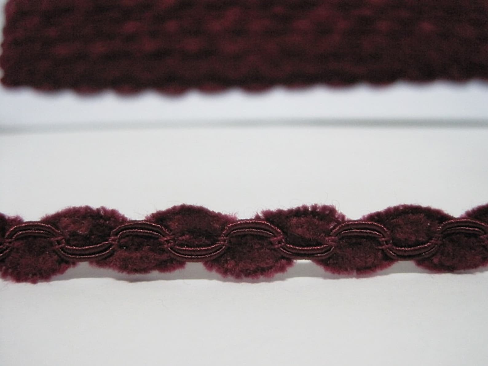 5 Yards 1/4 Burgundy Chenille Braided Rick Rack Trim - Etsy