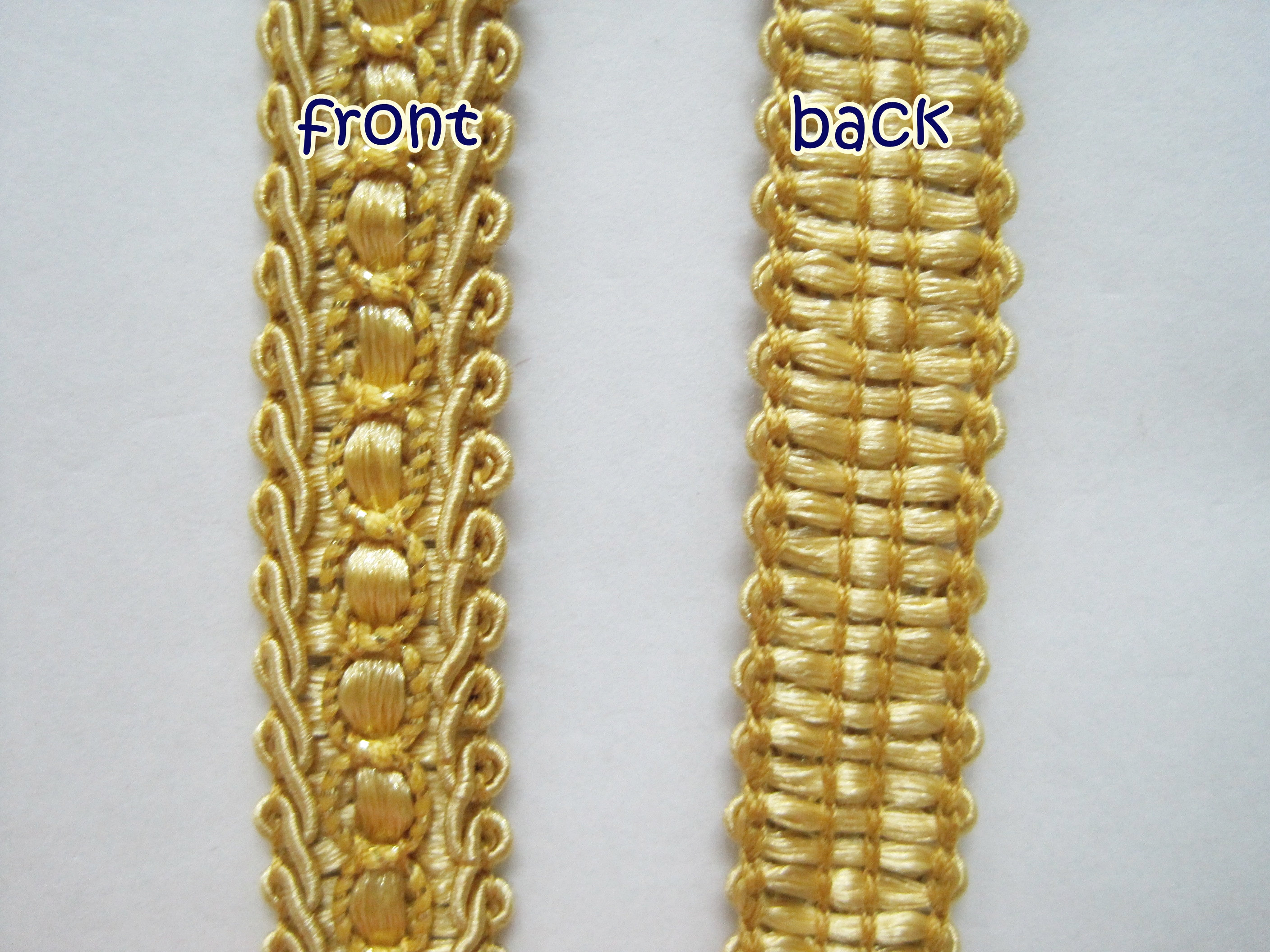 5 Yards 1/2 Gold Gimp Braid Trim Gimp Braid Braided | Etsy