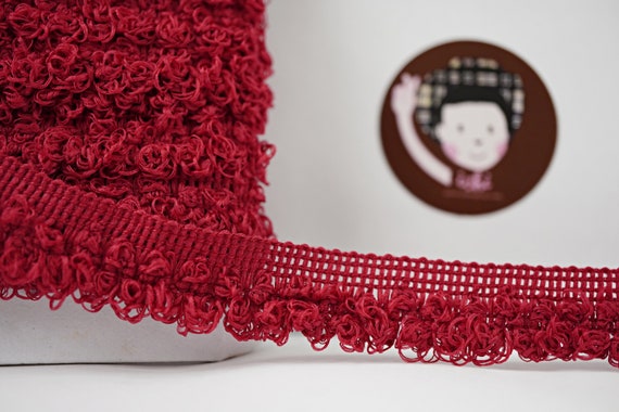 5 Yards Ruby Curly Loop Fringe Fluffy Fringe Curly Fringe - Etsy
