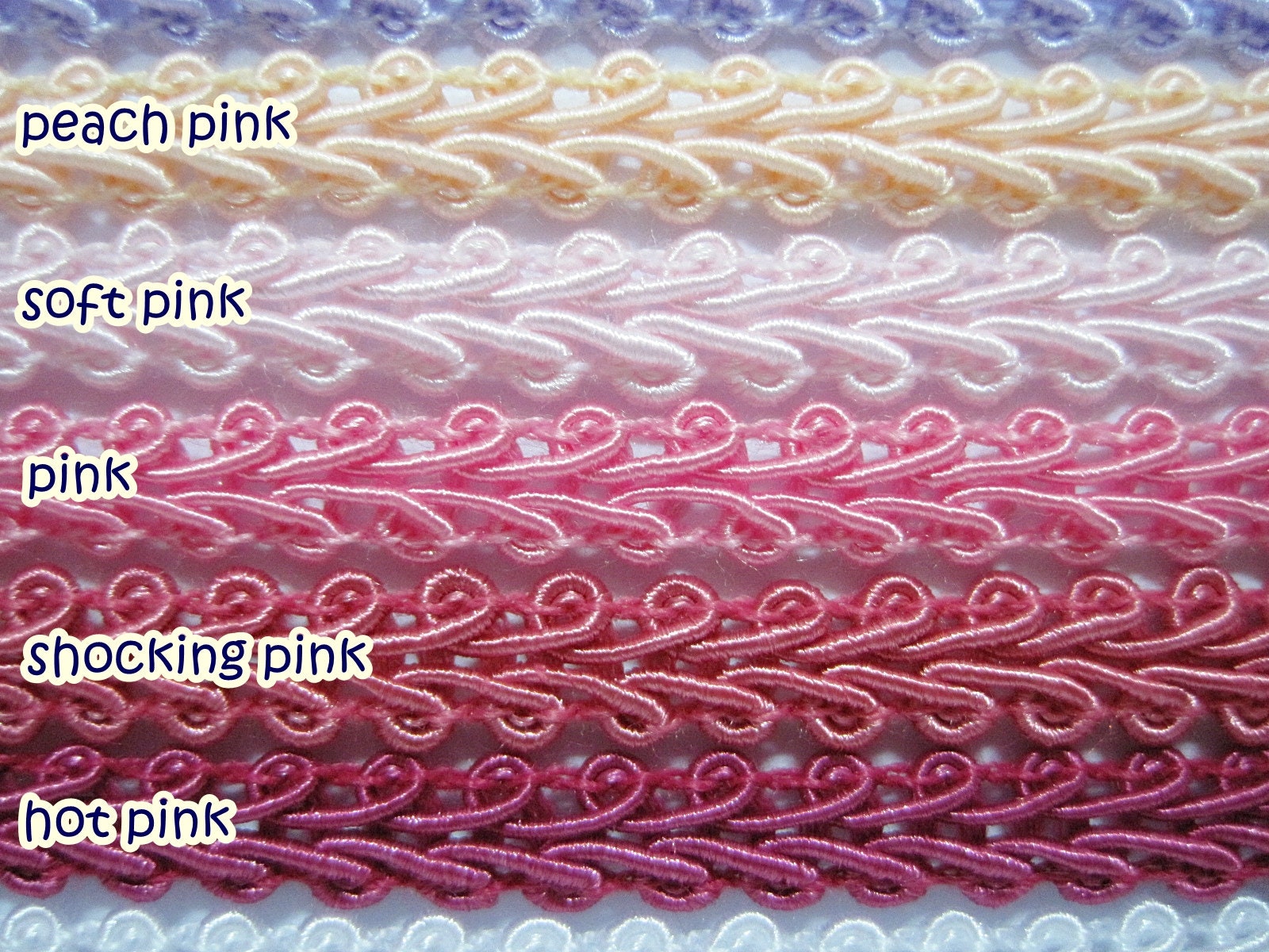 5 Yards 3/16 Hot Pink Gimp Braided Trim Gimp Braid | Etsy