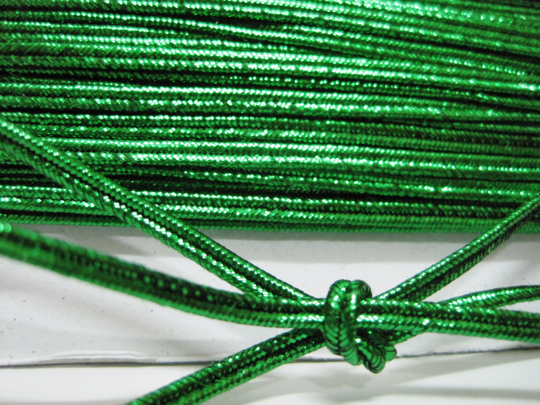 5 Yards 3 Mm Green Metallic Soutache Braid, Braided Cord,soutache Cord ...