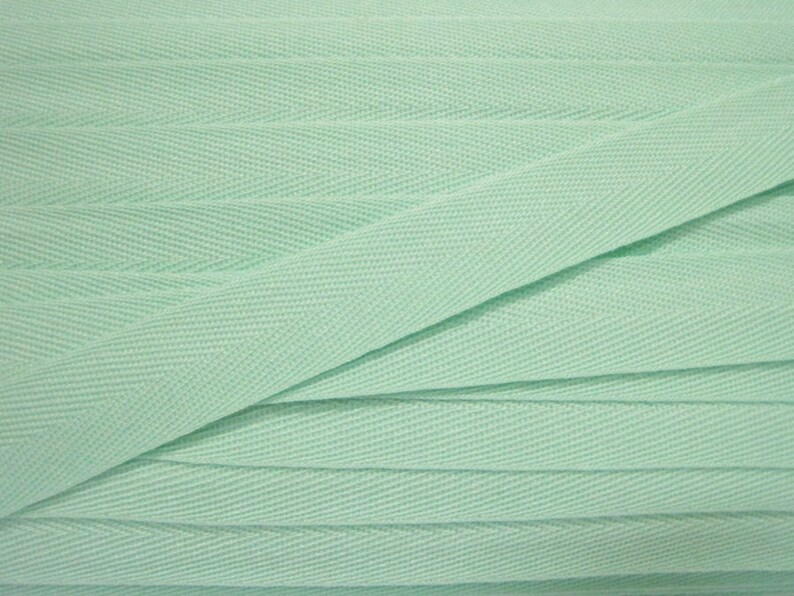 5 Yards 3/4 Mint Wide Herringbone Tape Mint Twill Tape - Etsy