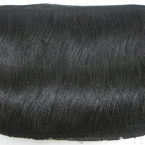 1 Yard 4 to 10 Black Chainette Fringe Black Trim | Etsy
