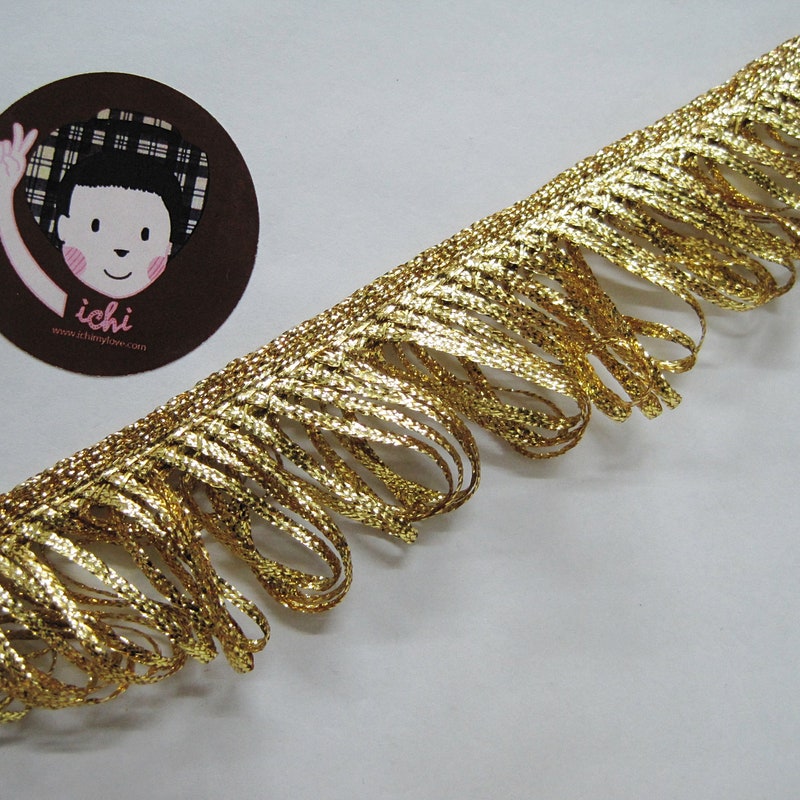 Gold Metallic Loop Fringe - Etsy