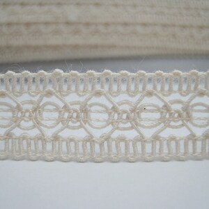 5 Yards 11/16" 100% Cotton Braided Trim, Natural Trim, Ivory Trim ...