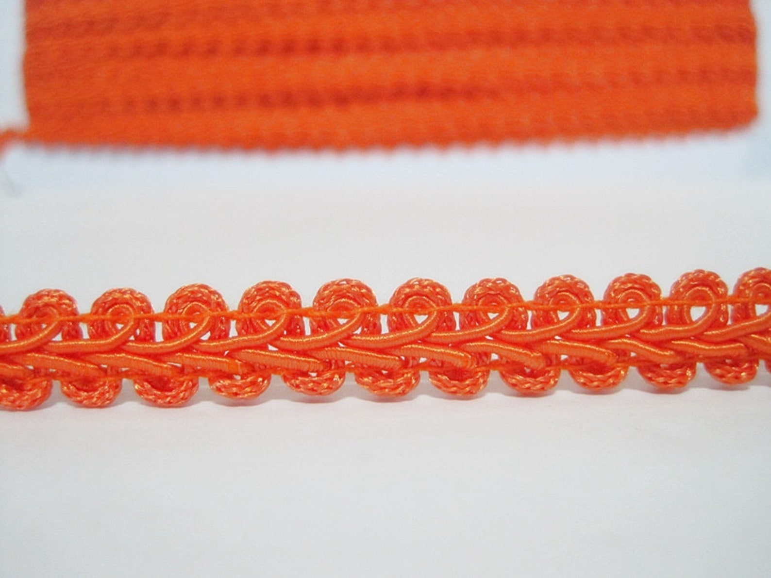 5 Yards 3/8 Orange-red Gimp Braided Trim Gimp Braid - Etsy