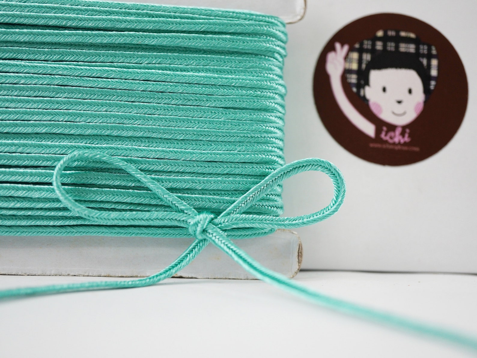 5 Yards 3 Mm Aqua Green Soutache Braid, Braided Cord, Soutache Cord ...