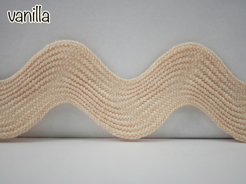 5 Yards Cream Jumbo Rick Rack Trim, Ivory Rick Rack, Jumbo Ric Rac ...