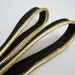 5 Yards Black Gold Metallic Lip Cord Piping, Edge Piping, Decorative ...