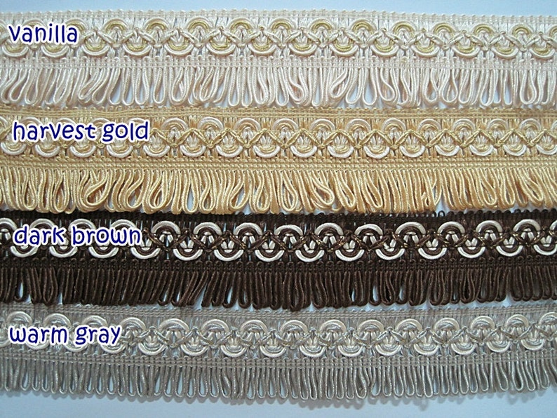 5 Yards Harvest Gold Loop Fringe Tassel Trim Bullion Fringe - Etsy