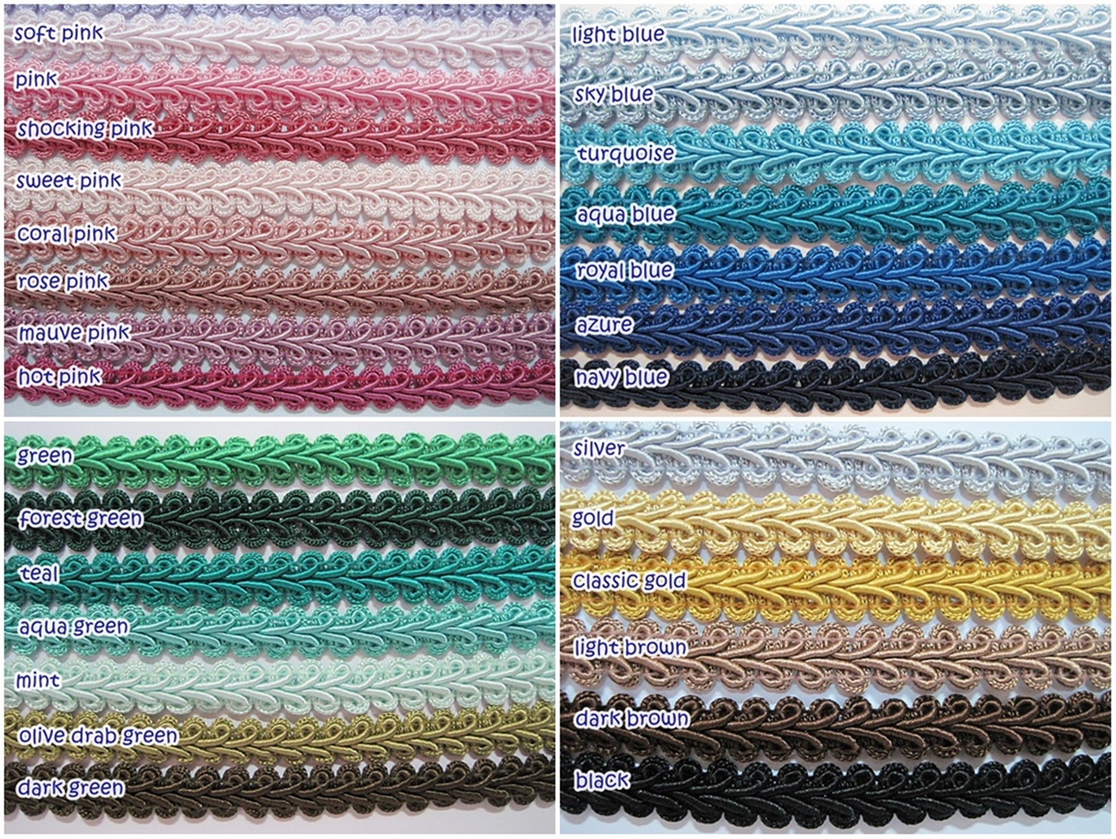 5 Yards 1/2 Royal Blue Gimp Braided Trim Gimp Braid | Etsy