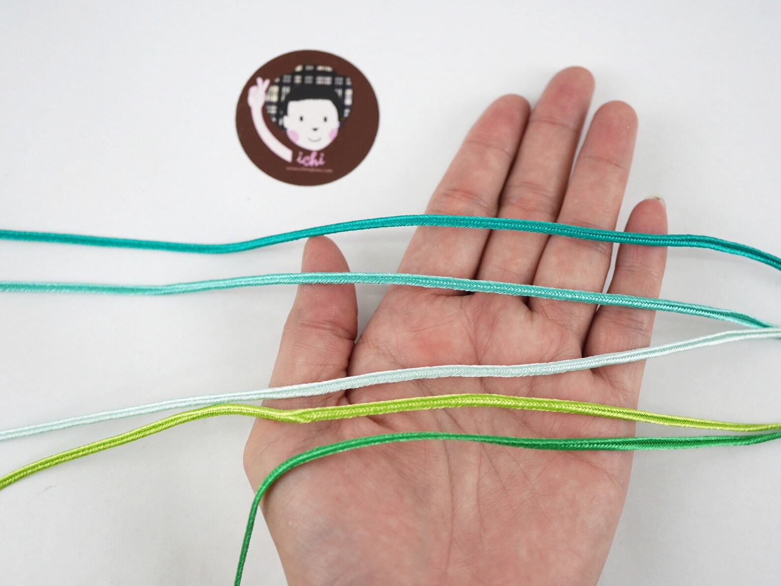 5 Yards 3 Mm Aqua Green Soutache Braid, Braided Cord, Soutache Cord ...