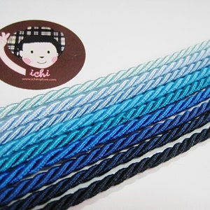 5 Yd 4 Mm Twisted Cord, Blue Twisted Cord, Braided Cord, Soutache Cord ...