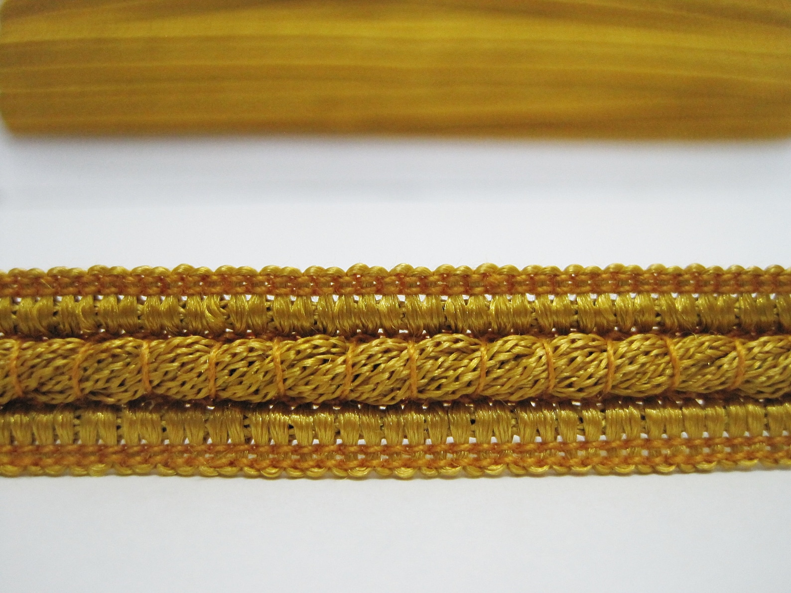 5 Yards Classic Gold Braided Trim, Gimp Braid, Braided Cord, Gimp Cord ...