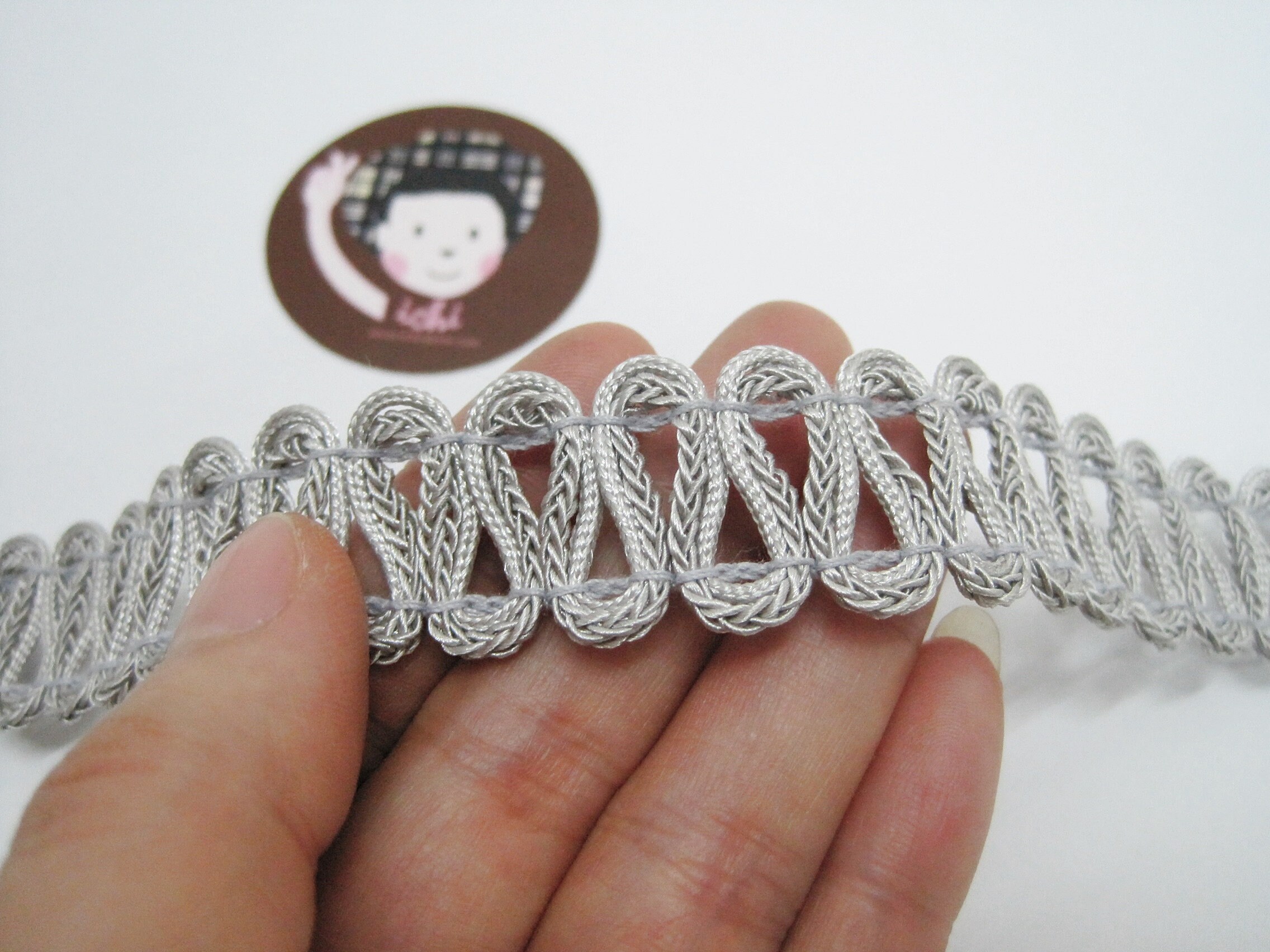 5 Yards 3/4 Silver Braid Trim Silver Gimp Braid | Etsy