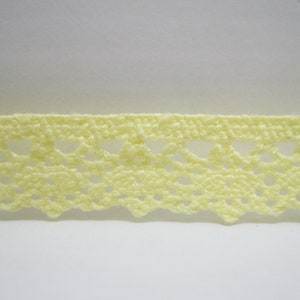 5 Yards 3/8" Yellow Crochet Lace Trim, Lace Trim, Crochet Lace Trim ...