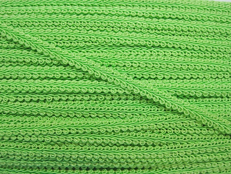 5 Yards 3/16 Lime Green Gimp Braided Trim Gimp Braid | Etsy