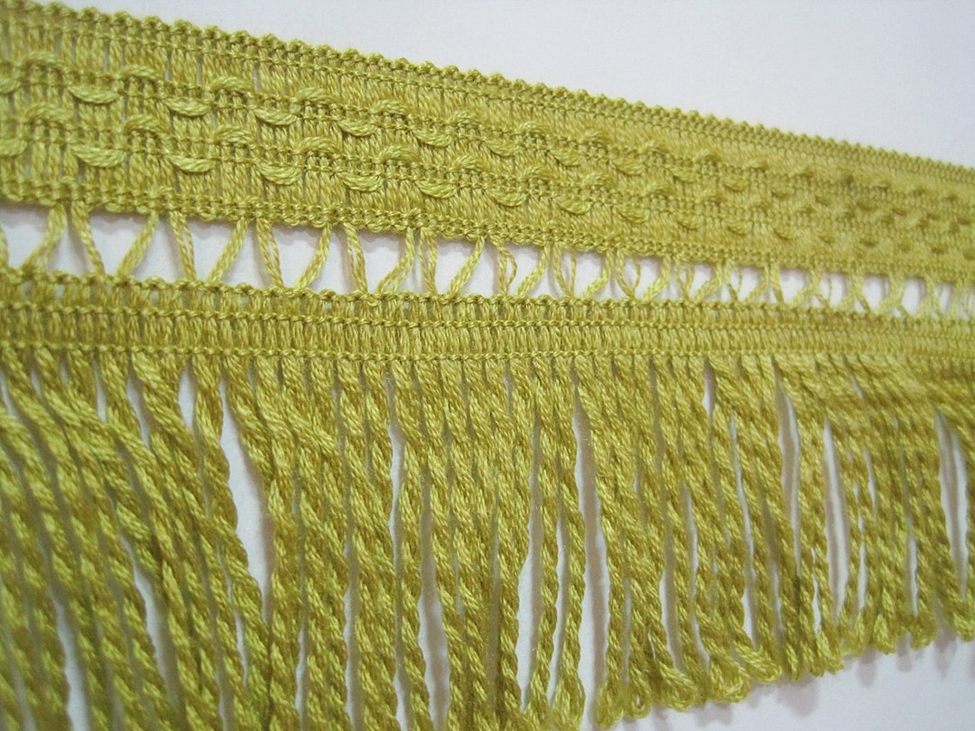 5 Yards Olive Drab Green Bullion Fringe, Bullion Trim, Twisted Rope ...
