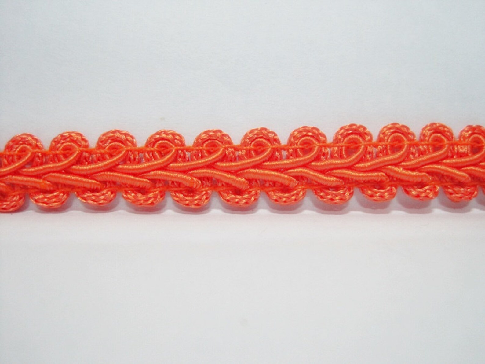 5 Yards 3/8 Orange-red Gimp Braided Trim Gimp Braid - Etsy