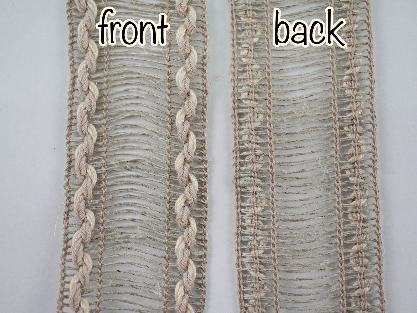 5 Yards Beige Linen Braid, Linen Lace, Linen Trim, Natural Trim ...