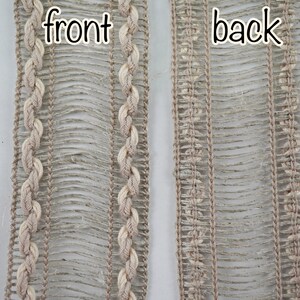 5 Yards Beige Linen Braid, Linen Lace, Linen Trim, Natural Trim ...