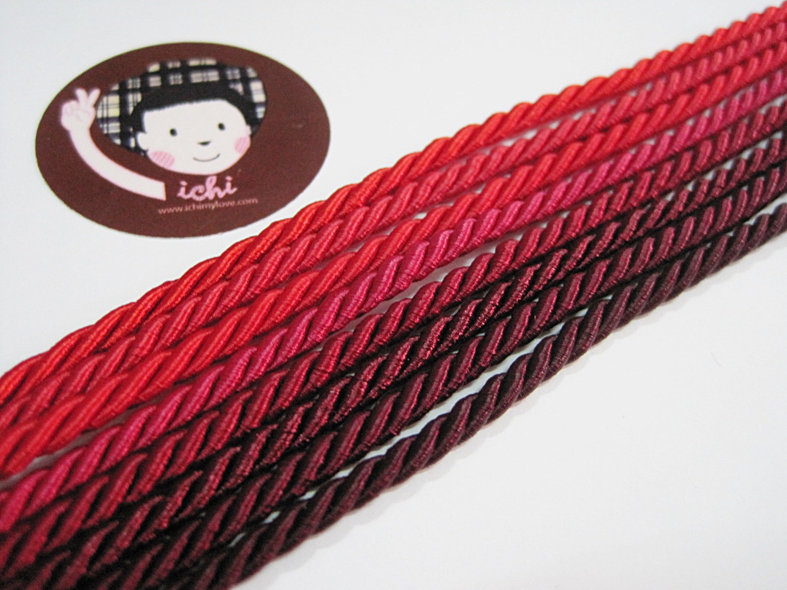 5 Yd 4 Mm Twisted Cord Red Twisted Cord Red Soutache - Etsy