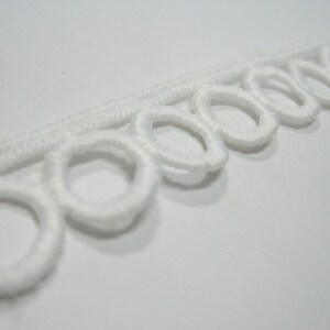 5 Yards Round Loop Lace White Trim Ivory Lace Trim Cotton - Etsy