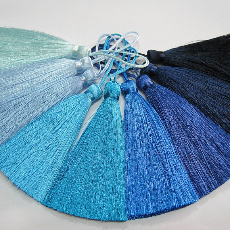 Blue Tassel Garland - Etsy