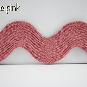 5 Yards Pink Jumbo Rick Rack Trim, Pink Rick Rack, Jumbo Ric Rac, Rick ...
