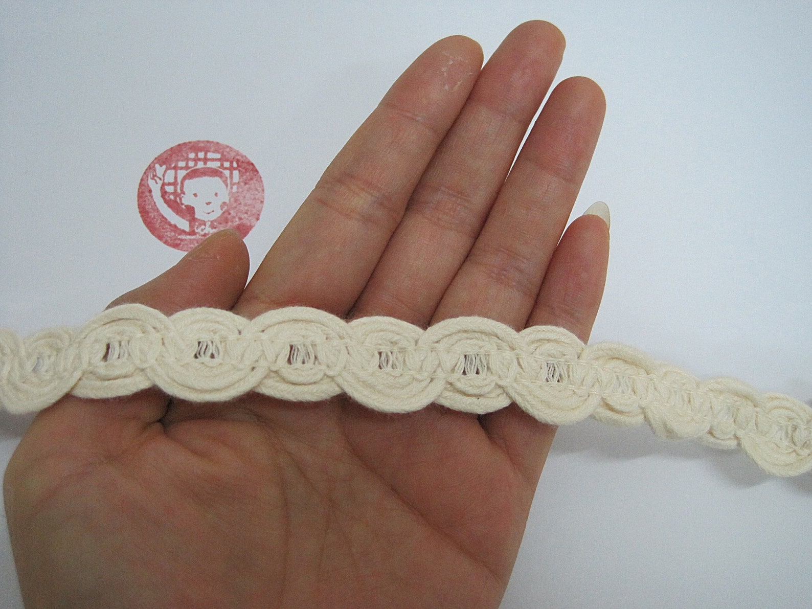 5 Yards 100% Cotton Cream Braided Trim Cotton Trims | Etsy