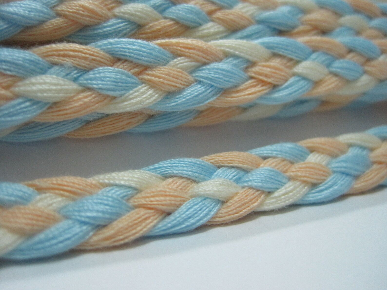5 Yards Braided Trim Multicolored Trim Flat Braided Cord - Etsy