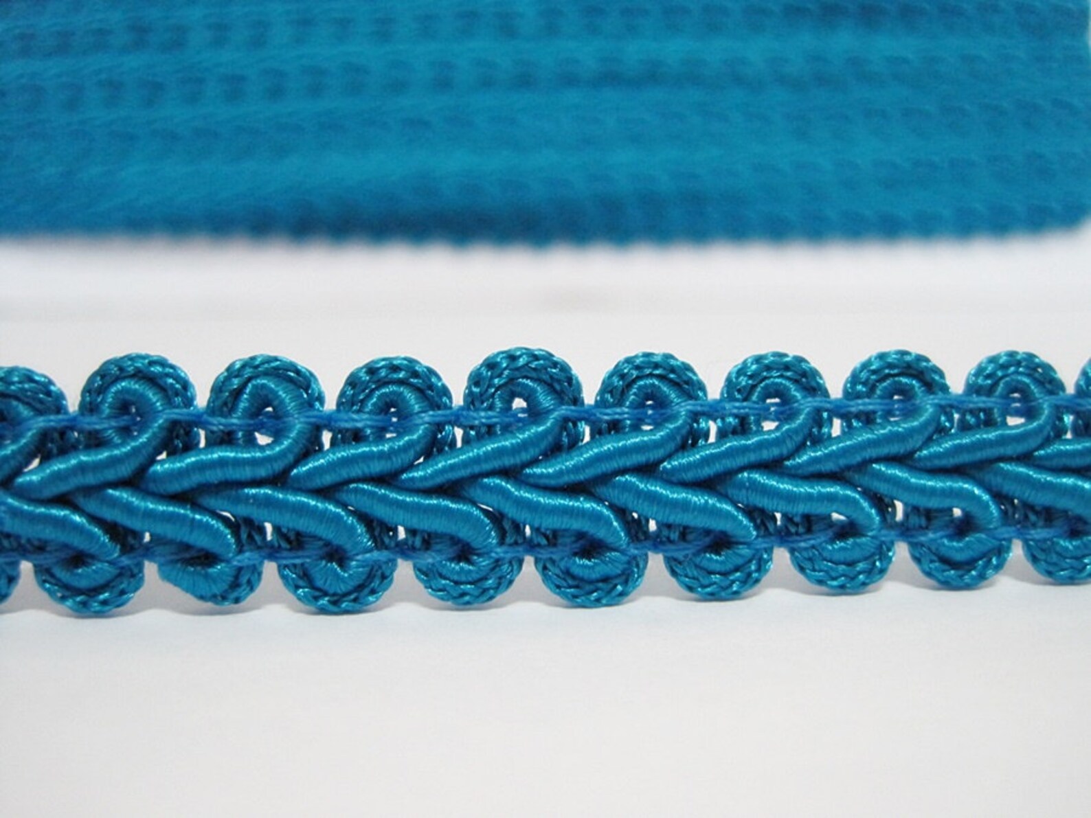 5 Yards 1/2 Aqua Blue Gimp Braided Trim Gimp Braid - Etsy