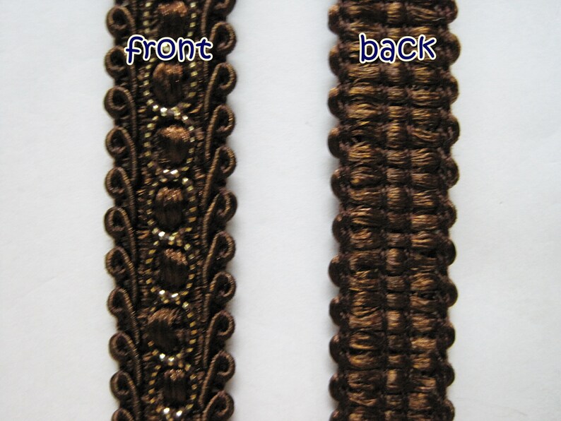 5 Yards 1/2 Dark Brown Gimp Braid Trim Gimp Braid | Etsy