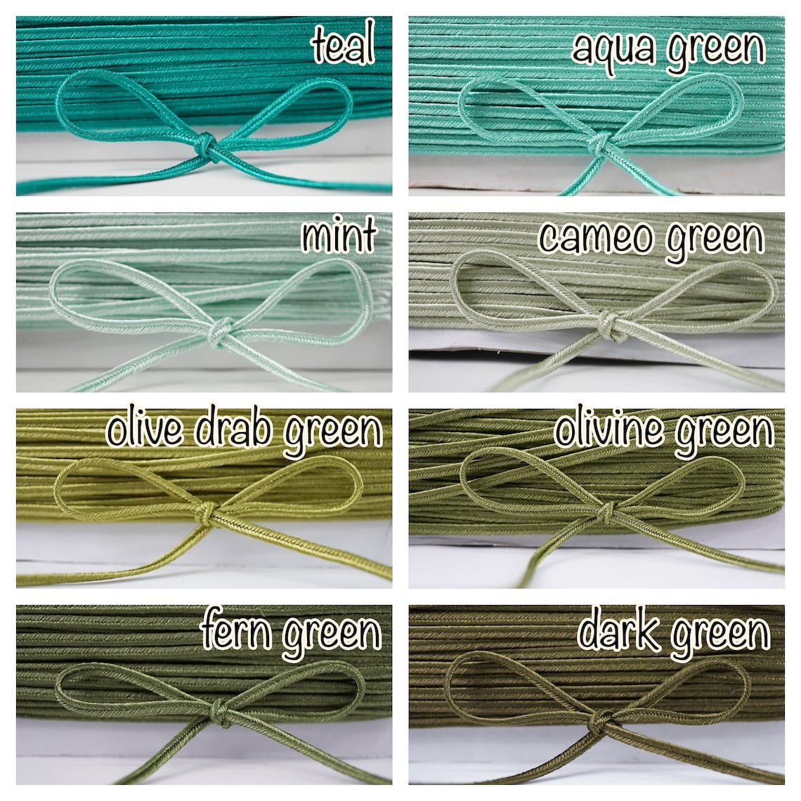 5 Yards 3 Mm Aqua Green Soutache Braid, Braided Cord, Soutache Cord ...