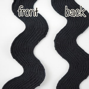 5 Yards Black Jumbo Rick Rack Trim, Black Rick Rack, Rick Rack Trim ...