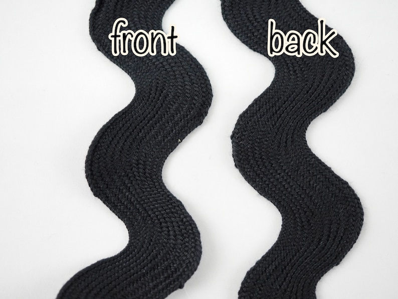 5 Yards Black Jumbo Rick Rack Trim, Black Rick Rack, Rick Rack Trim ...