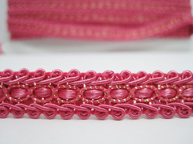 5 Yards 1/2 Shocking Pink Gimp Braid Trim Gimp Braid - Etsy