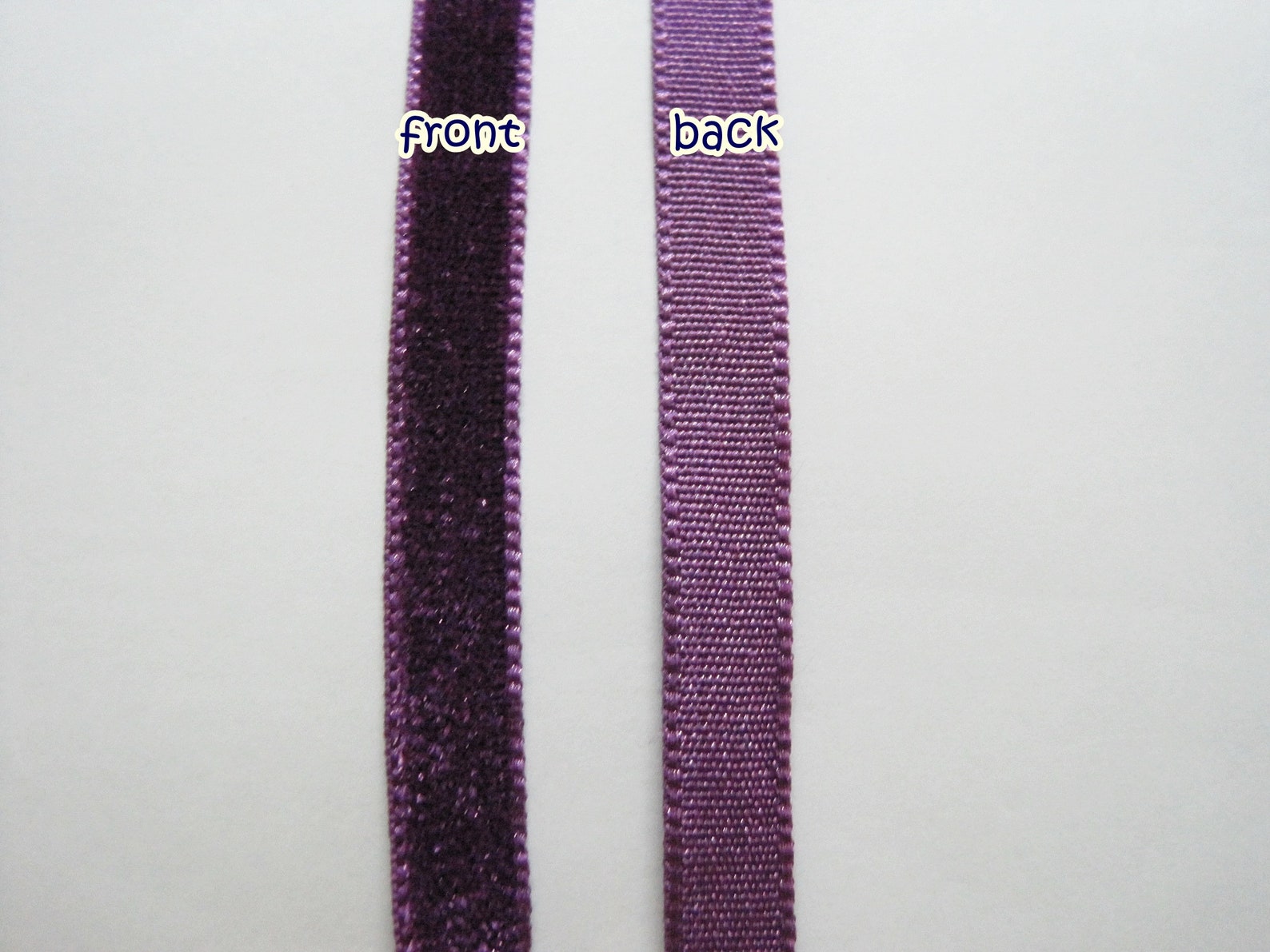 5 yards 3/8 Violet Velvet Ribbon Purple Velvet Ribbon | Etsy