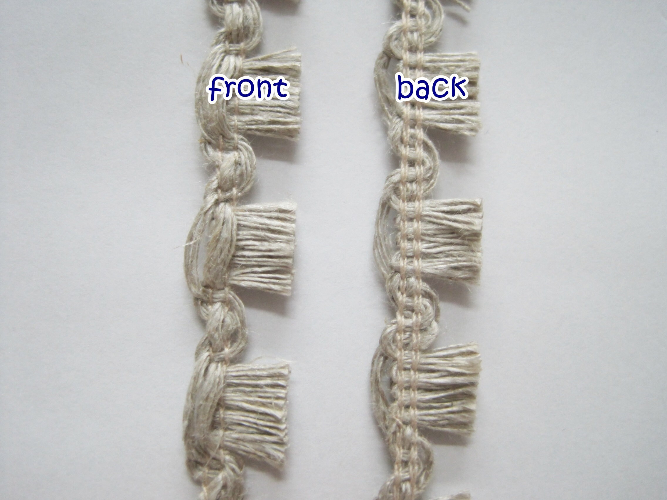 5 Yards 100% Linen Tassel Trim Natural trim wholesale trims | Etsy