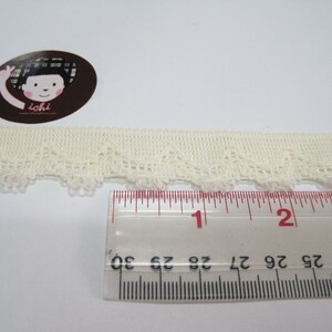 5 Yd 1" Cream Lace Trim, Lace Trim, Crochet Lace Trim, Lace Trim Ribbon ...