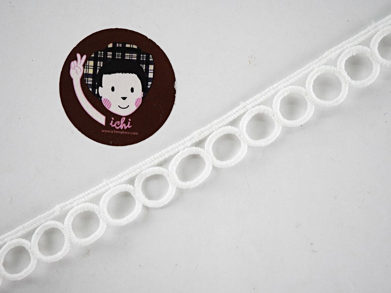 5 Yards Round Loop Lace White Trim Ivory Lace Trim off - Etsy
