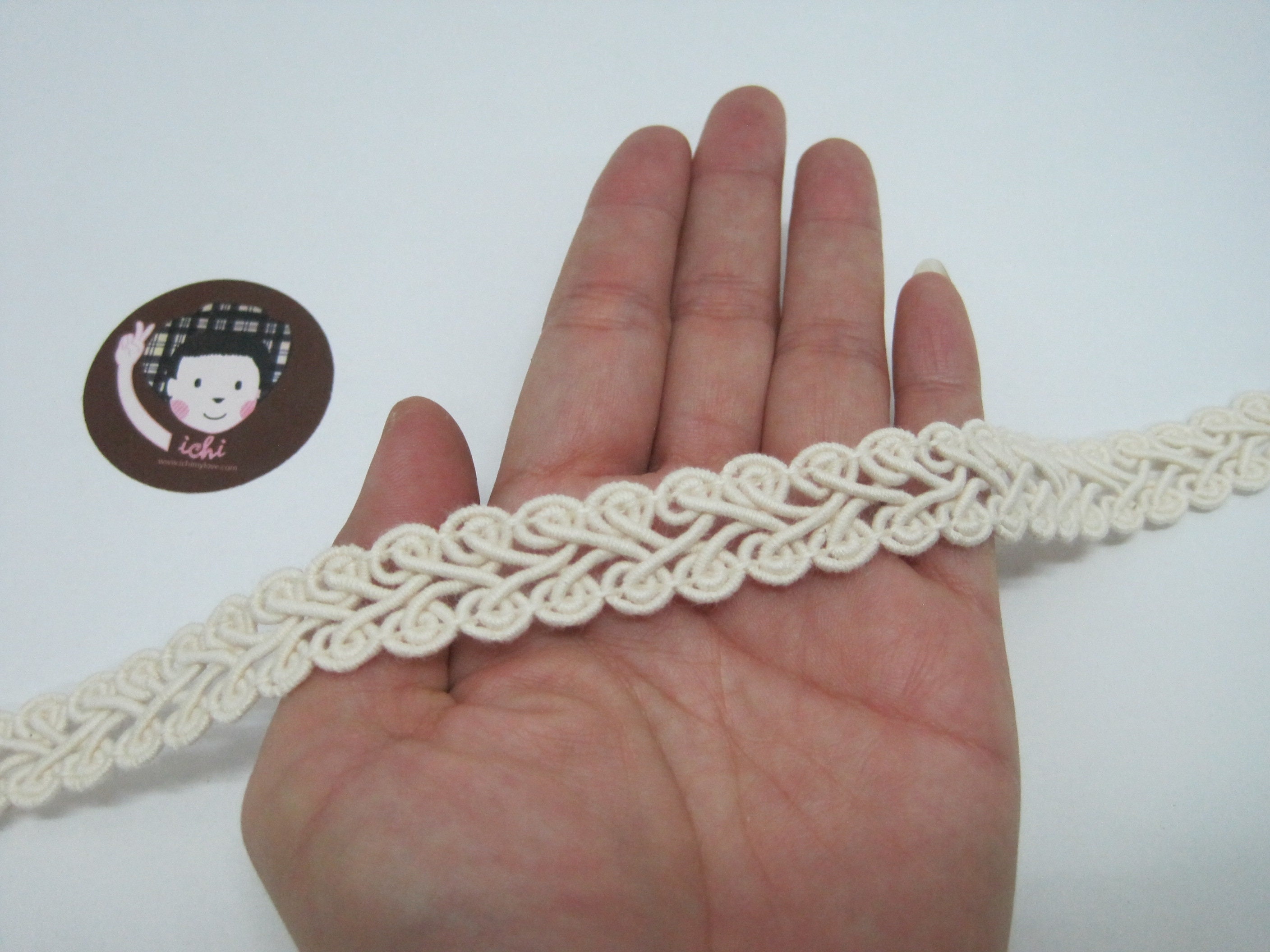 5 Yards 5/8 100% Cotton Gimp Braid Natural Trim Ivory - Etsy