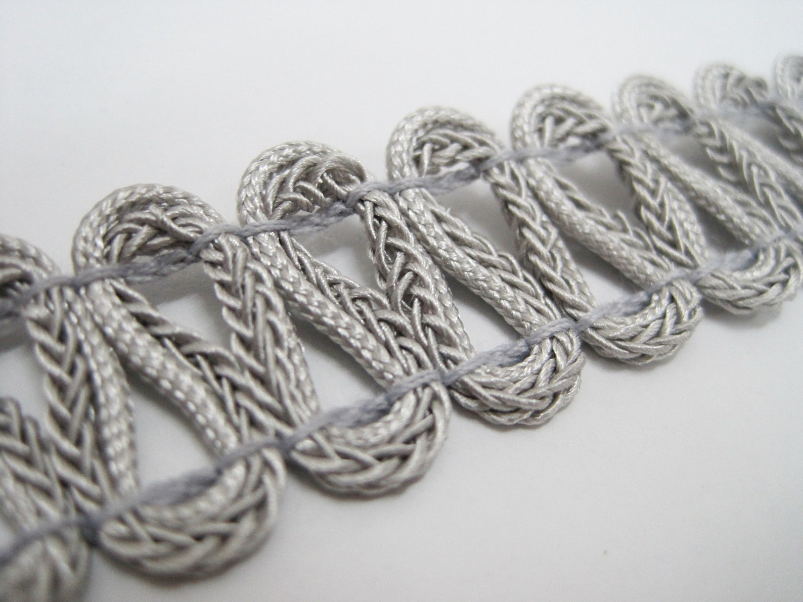 5 Yards 3/4 Silver Braid Trim Silver Gimp Braid | Etsy