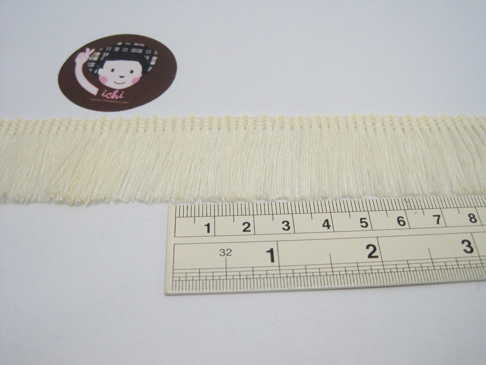5 Yards Cream Cotton Tassel Trim, Cream Trim, Cream Tassel Fringe ...