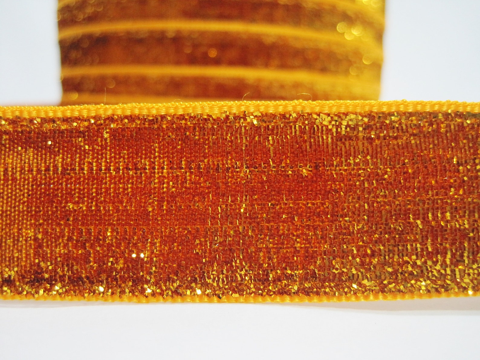 5 Yards 1" Orange Glitter Ribbon, Wide Glitter Ribbon, Glitter Yarn ...