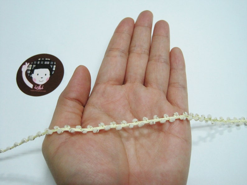 5 Yards 1/4" Light Yellow 2-side Tiny Pom Pom Trim - Etsy