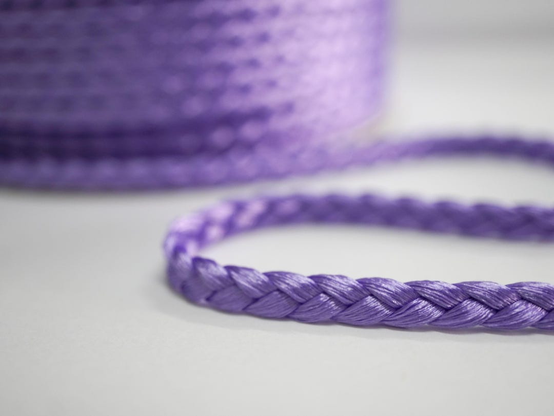 5 Yards 1/4" Lavender Braided Cord - Etsy