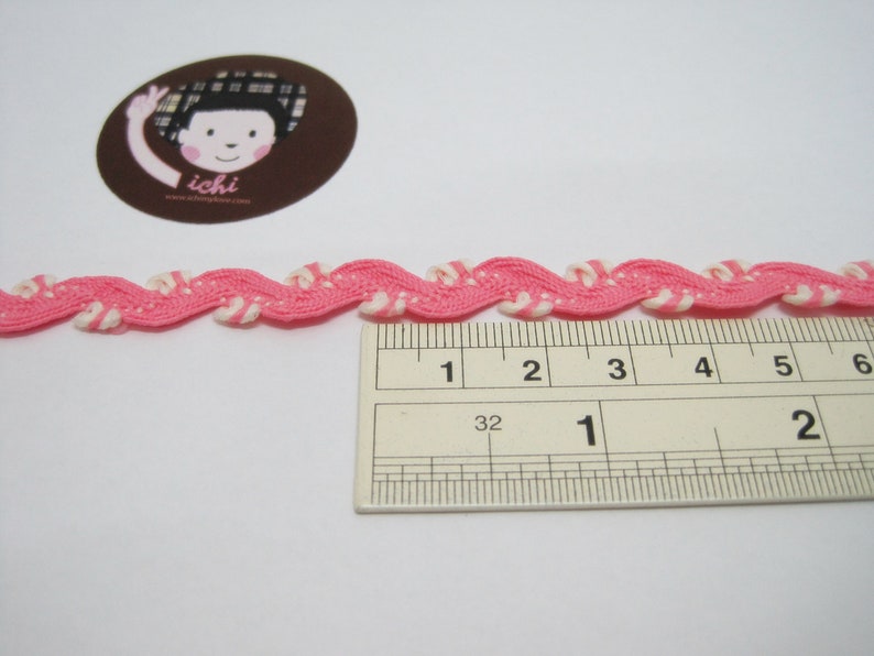 5 Yd Coral Pink Rick Rack Trim Picot Rick Rack Picot Trim | Etsy