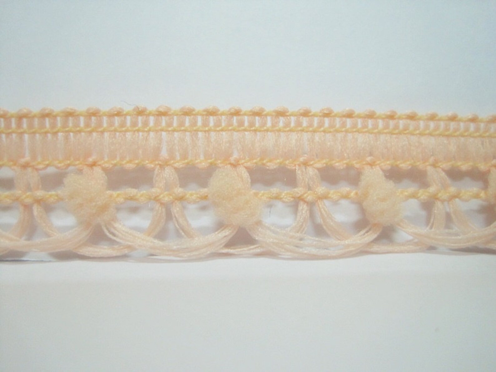 5 Yards Peach Pink Looped Braid Loop Trim Pom Pom Lace Lace | Etsy