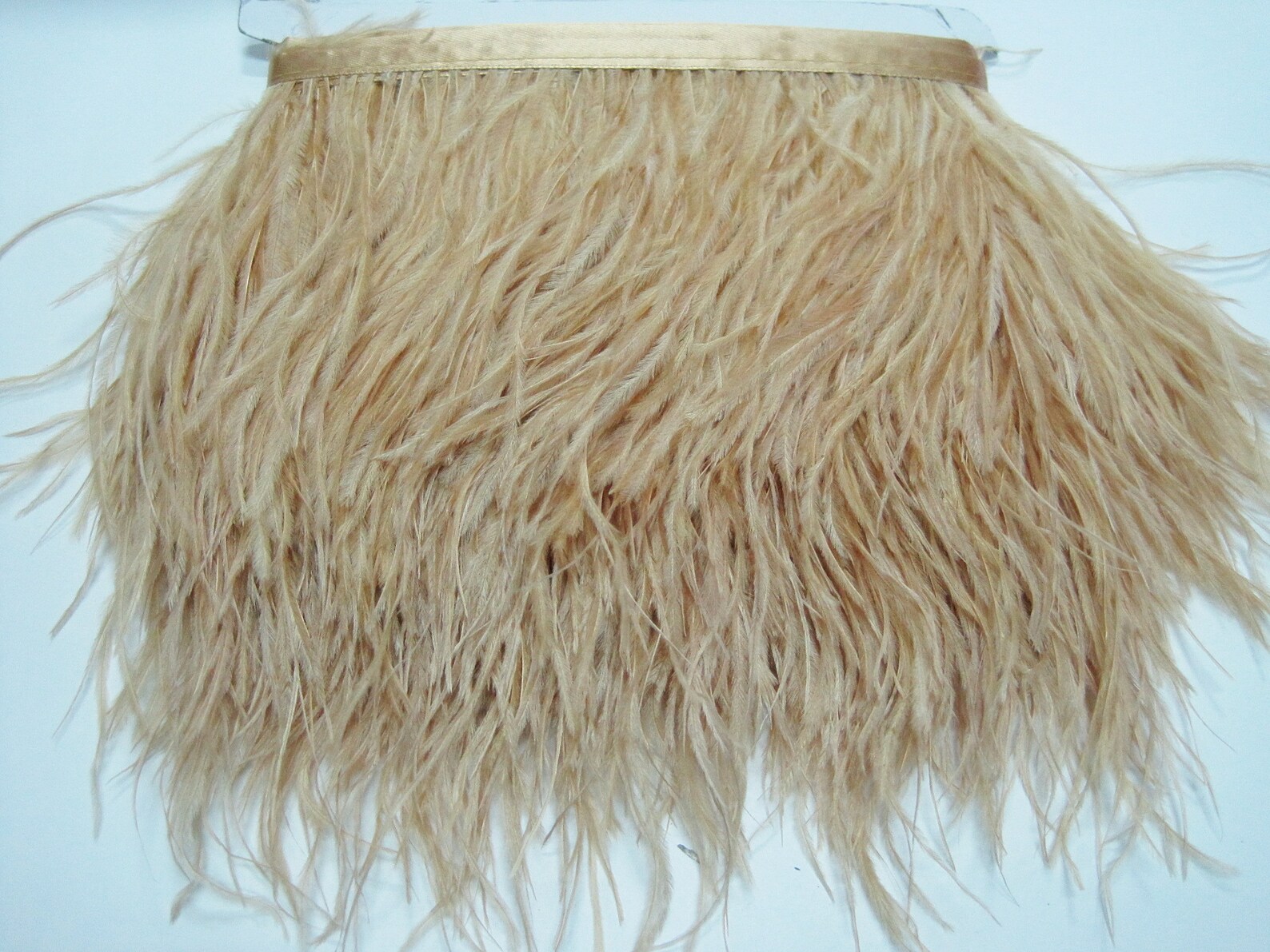 1 Yard Ostrich Trim Gold Fringe Ostrich Feather Ostrich | Etsy